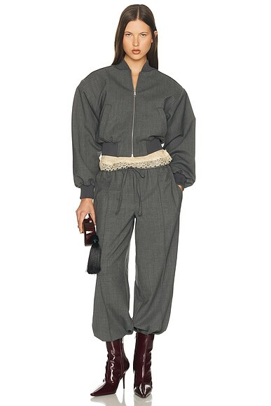 HELSA Wool Blend Bomber Jacket