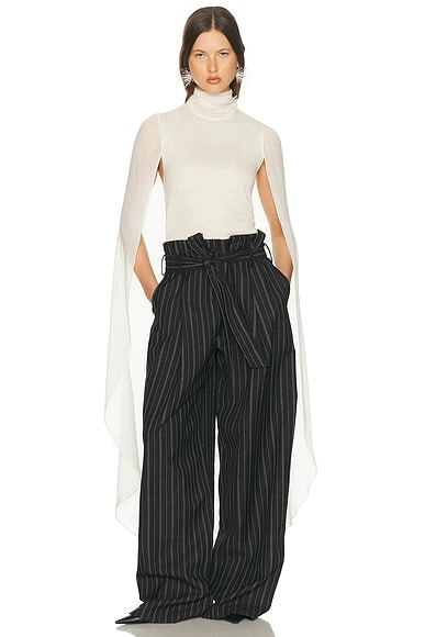 HELSA Georgette Cape Top - Ivory