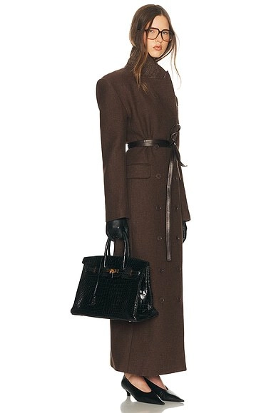 HELSA Italian Wool Blend Extra Long Coat