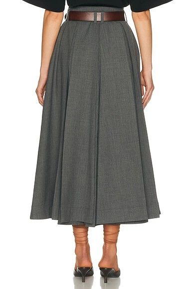 HELSA Wool Blend Pleated Skirt