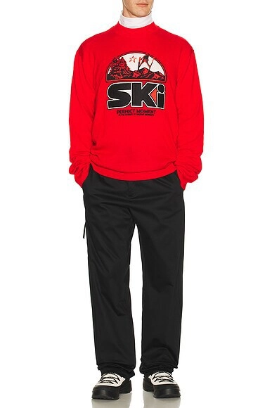 Perfect Moment Adler Crew Neck Sweater - Red