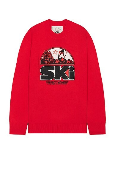 Perfect Moment Adler Crew Neck Sweater - Red