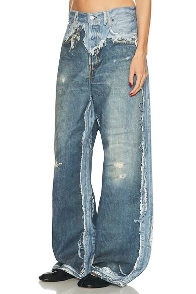 Acne Studios 1981 Tlo Skeleton Wide Leg Denim