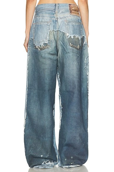 Acne Studios 1981 Tlo Skeleton Wide Leg Denim