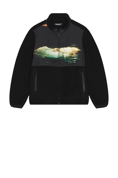 Undercover Polartec Boa Fleece Jacket With Graphic Panel