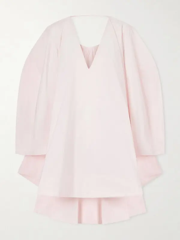Jacquemus Paysan Oversized Cotton-blend Mini Dress