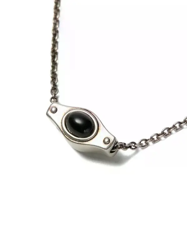 Versace Ellittica Necklace With Medusa Hardware - Silver
