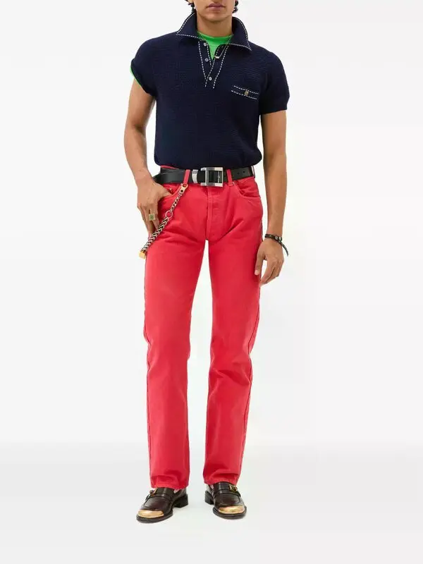 Versace Cotton Knit Polo