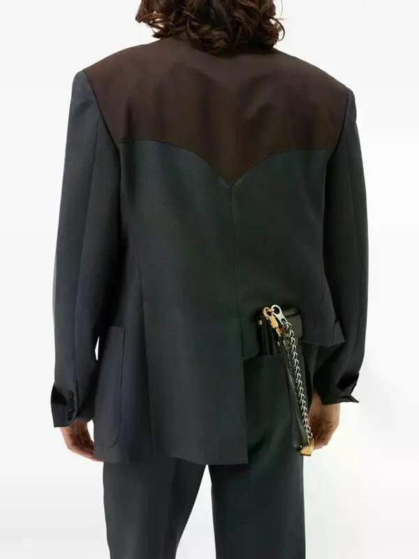Versace Wool-mohair Boxy Blazer