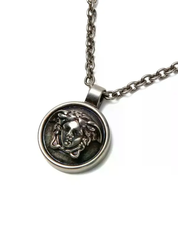 Versace Medusa Pendant Necklace - Silver
