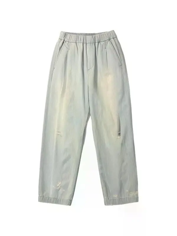 A PAPER KID Distressed Jeans