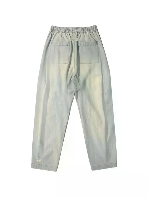 A PAPER KID Distressed Jeans