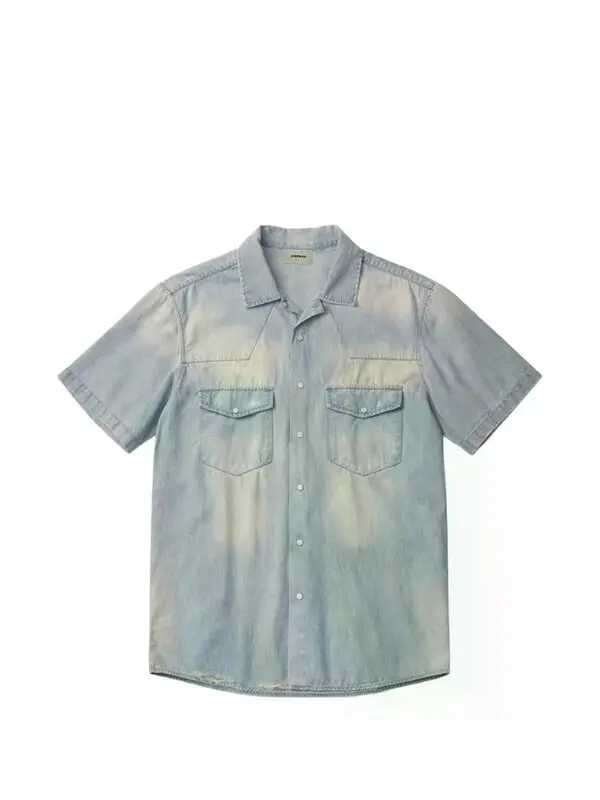 A PAPER KID Denim Short-sleeve Shirt