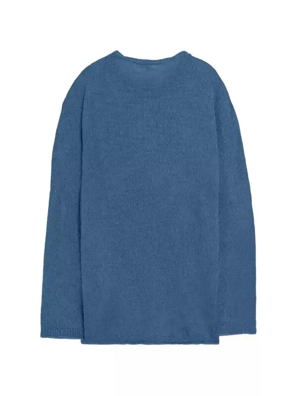 A PAPER KID Round-neck Sweater - Blue