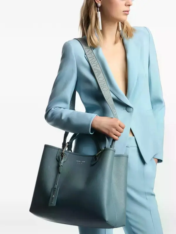 Emporio Armani Medium Myea Tote Bag - Blue