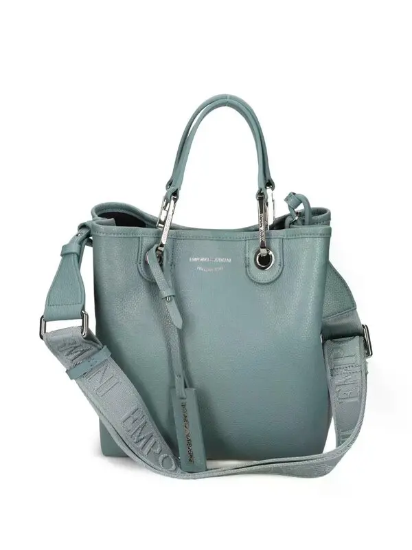Emporio Armani Vertical Tote Bag With Detachable Strap - Blue