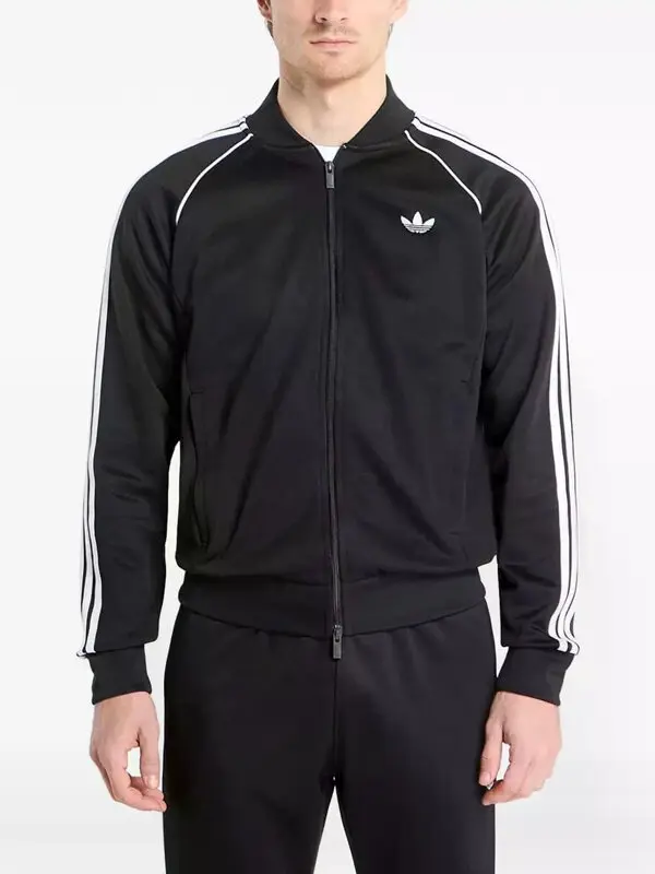 Adidas Sst Embroidered-logo Zip-up Sweatshirt