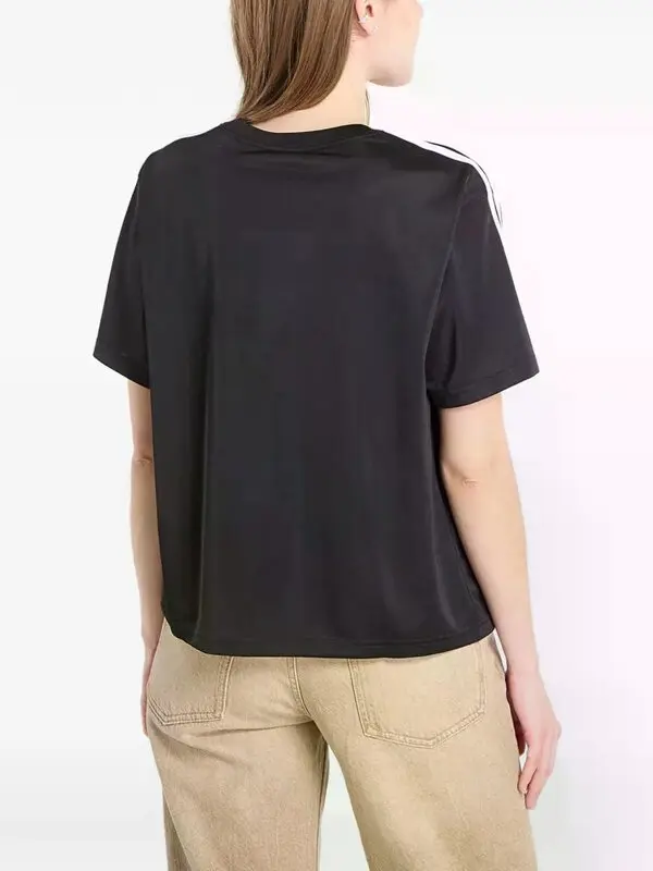 Adidas Firebird T-shirt With Signature Three-stripe Detail