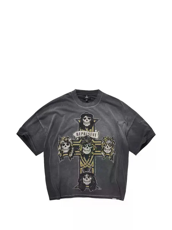 REPRESENT Guns N' Roses Cross Graphic T-shirt