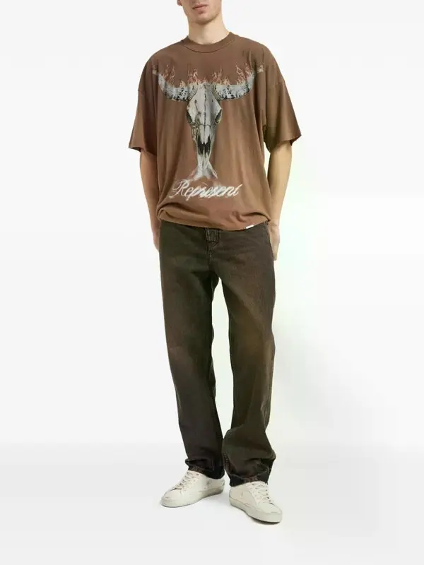 REPRESENT Graphic T-shirt - Brown