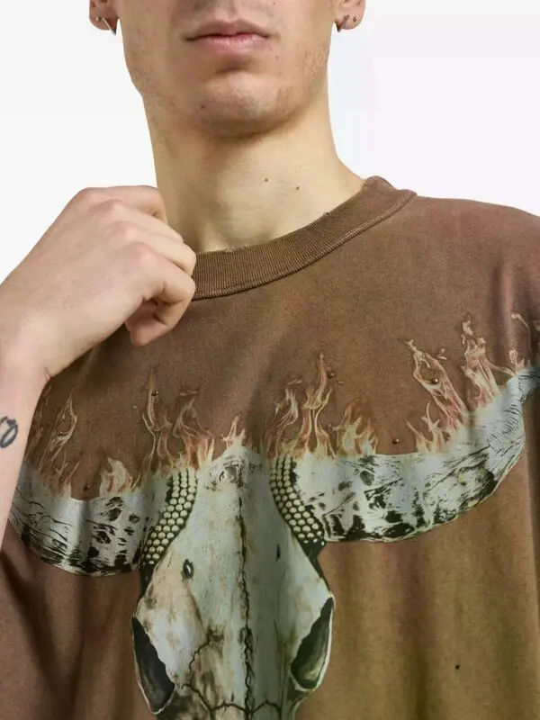 REPRESENT Graphic T-shirt - Brown