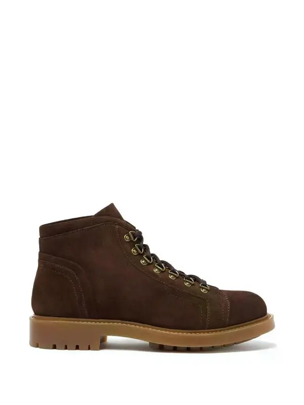 SCAROSSO Gino Suede Lace Up Boots