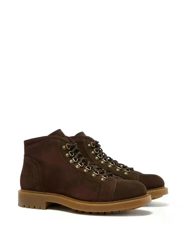 SCAROSSO Gino Suede Lace Up Boots