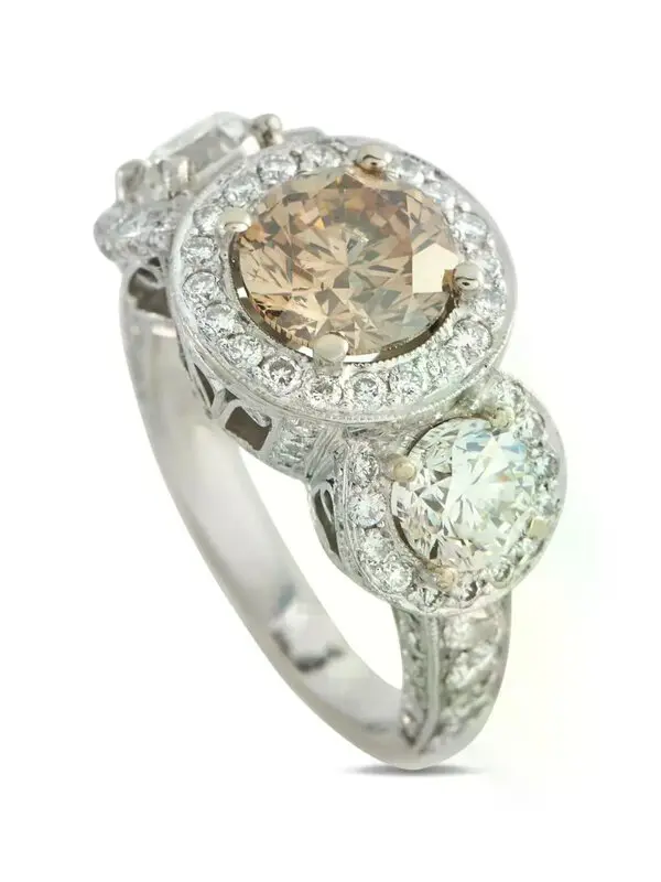 LB EXCLUSIVE 18k White Gold Diamond Ring - Silver
