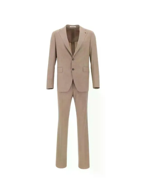 Tagliatore Contrast-button Lapel-pin Suit