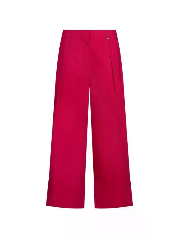 Liu Jo Dart Flared Cotton Trousers