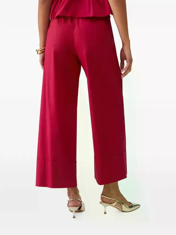Liu Jo Dart Flared Cotton Trousers