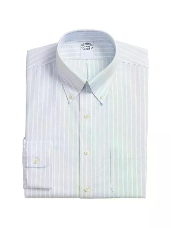 Brooks Brothers Button-down Striped Shirt - Blue