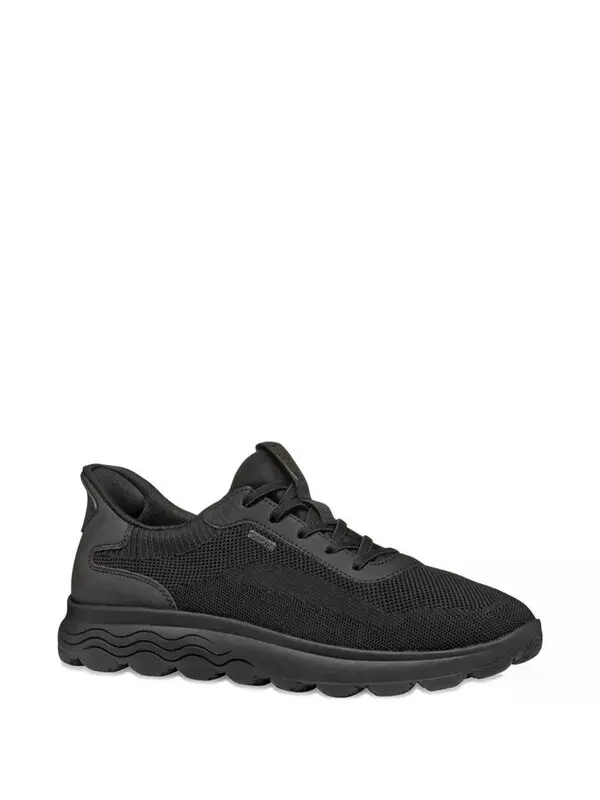 Geox Spherica Plus Textured Lace-up Sneakers