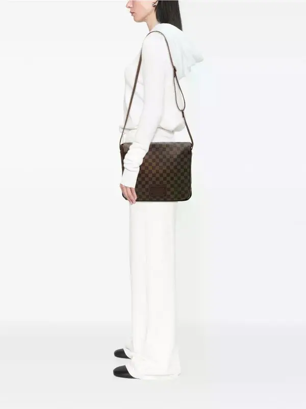 LOUIS VUITTON Damier Ebene Brooklyn Mm Crossbody Bag