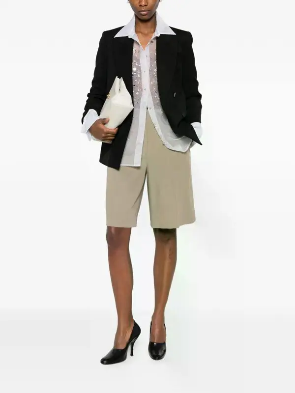 JOSEPH Wool Double-breasted Blazer - Black