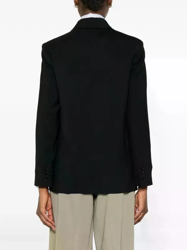 JOSEPH Wool Double-breasted Blazer - Black