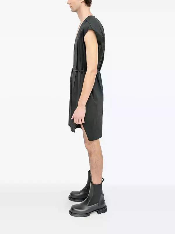 Rick Owens Sleeveless V-neck Jumpsuit With Belt