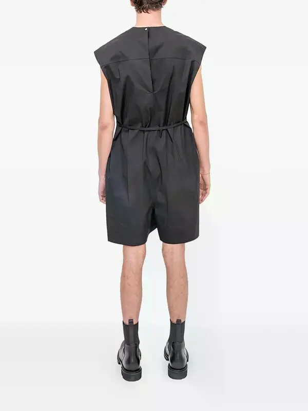 Rick Owens Sleeveless V-neck Jumpsuit With Belt