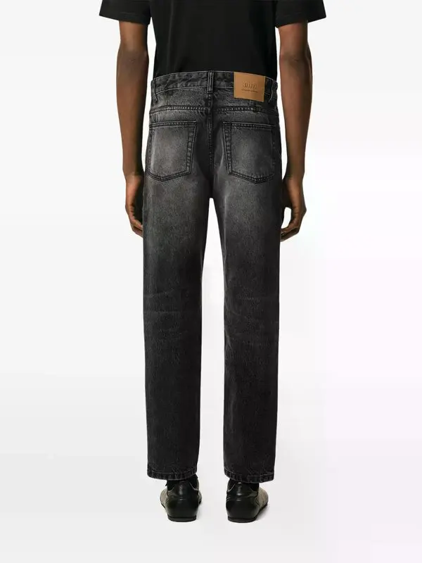 AMI Paris Tapered Buttoned Jeans