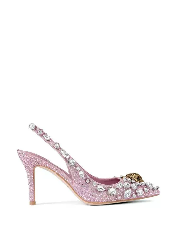 Kurt Geiger Belgravia Crystal-embellished Slingback Pumps