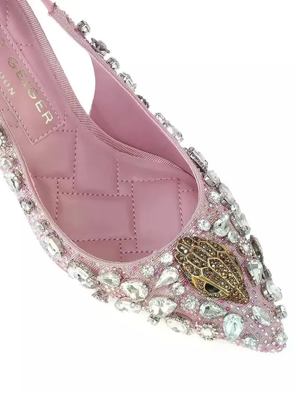 Kurt Geiger Belgravia Crystal-embellished Slingback Pumps