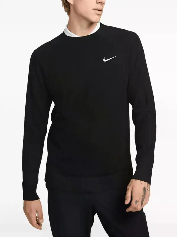 Nike Knit Crew-neck Sweatshirt - Black