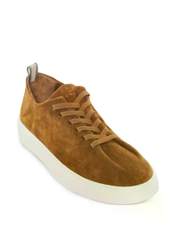 Officine Creative Suede Lace-up Sneakers - Brown