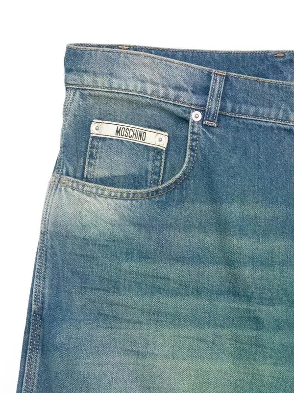 Moschino Detail Denim Shorts