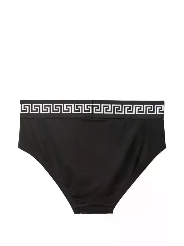 Versace Cotton-jersey Briefs - Black