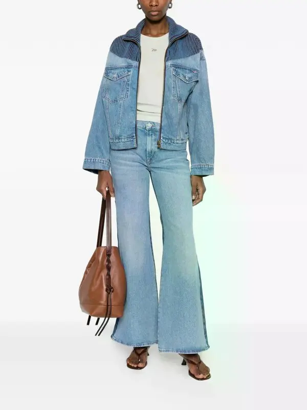 7 For All Mankind Panelled Flare Jeans