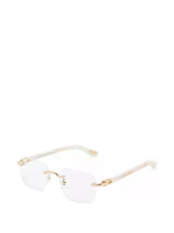 Cartier Rimless-frame Glasses - White