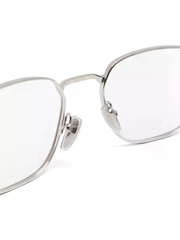 Gucci Octagonal Frame Glasses - Silver