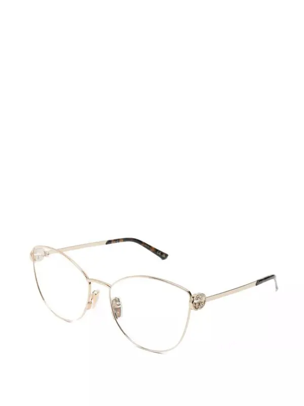 Gucci Oval Frame Glasses - Gold