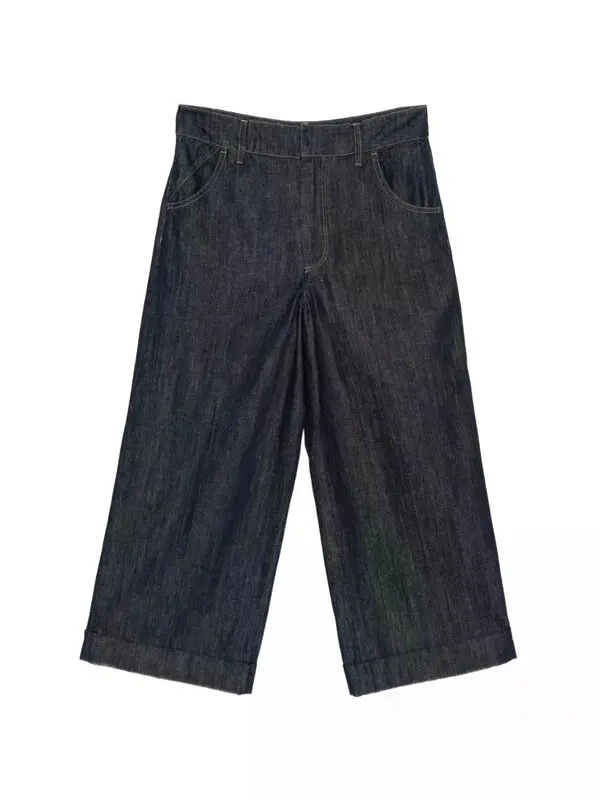 Max Mara Wide Leg Cuffed Jeans
